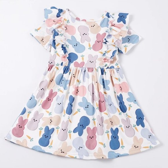 Dresses | Easter Bunny Rabbit Peeps Girls Sleeveless Dress | Poshmark